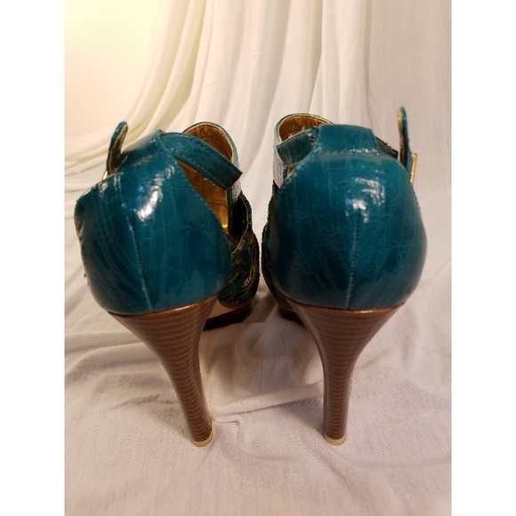 Dereon | Shoes | Dereon Womens Shoes High Heels Sandals Teal | Poshmark